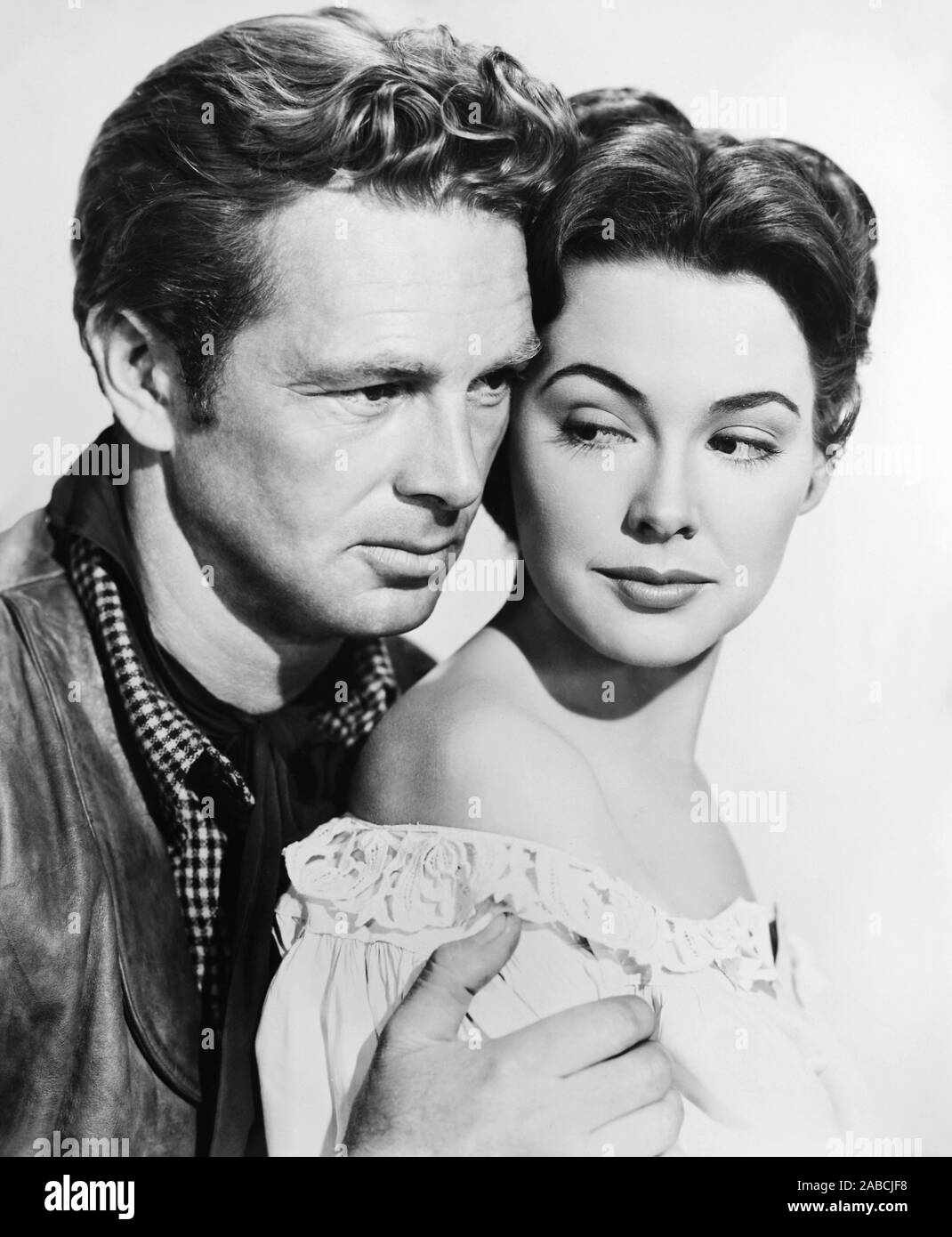 FLAMING FEATHER, from left: Sterling Hayden, Barbara Rush, 1952 Stock ...