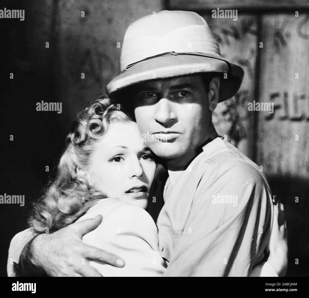 FORCED LANDING, from left: Eva Gabor, Richard Arlen, 1941 Stock Photo ...