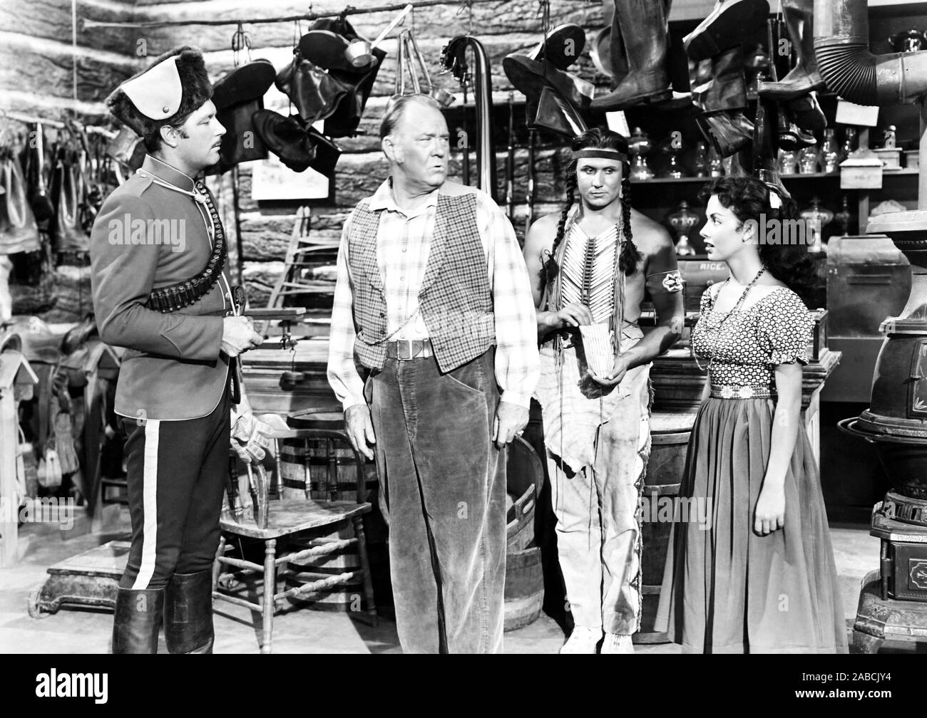 FORT VENGEANCE, from left, James Craig, Emory Parnell, Michael Granger ...