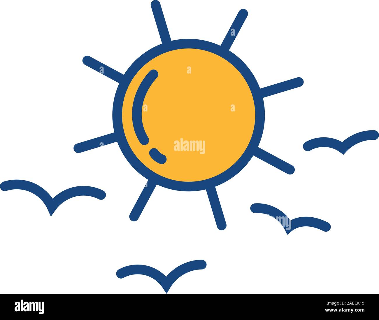 Sun design, summer nature tropical season holiday sunny weather and ...