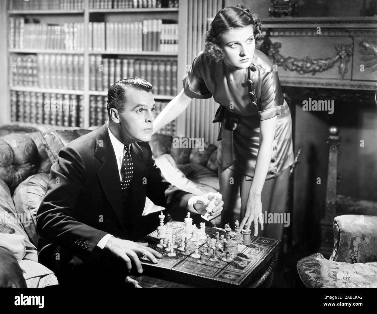 FUGITIVE LADY, from left: Neil Hamilton, Florence Rice, 1934 Stock ...