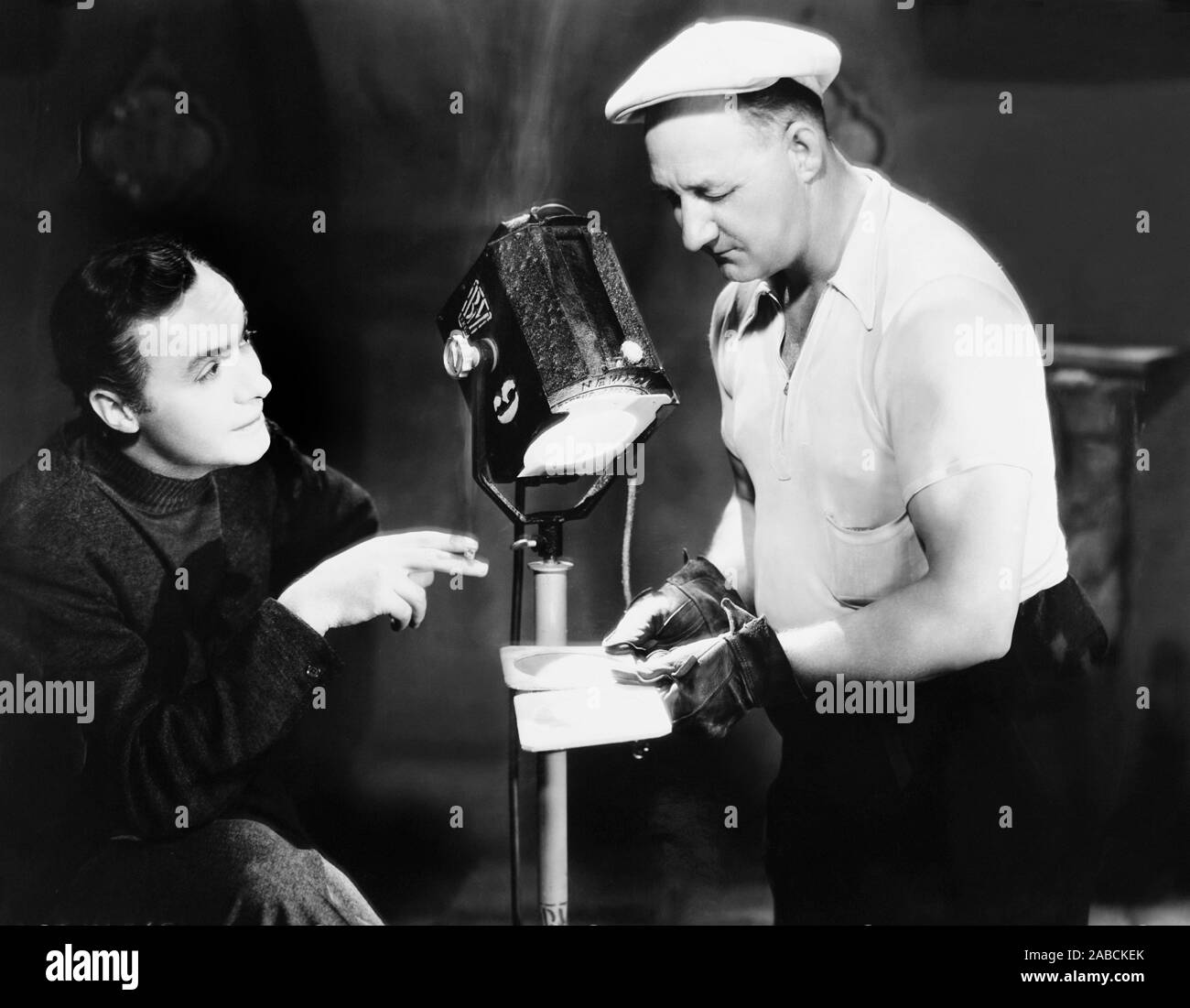 THE GARDEN OF ALLAH, from left: Charles Boyer, Ping Bodie on set, 1936 ...