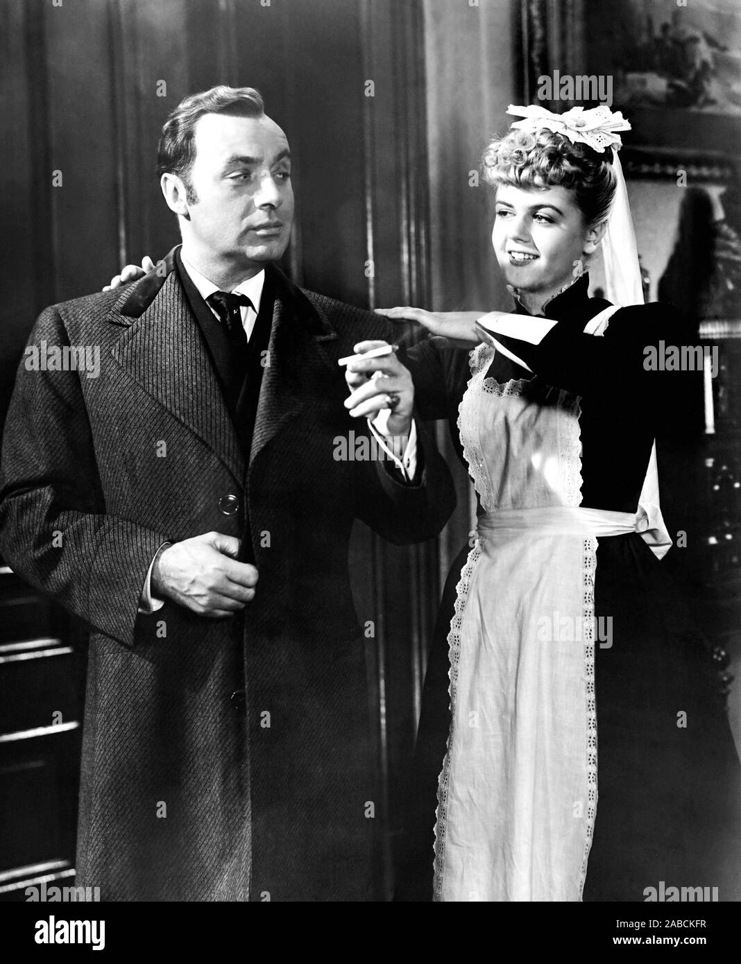 GASLIGHT, from left, Charles Boyer, Angela Lansbury, 1944 Stock Photo ...