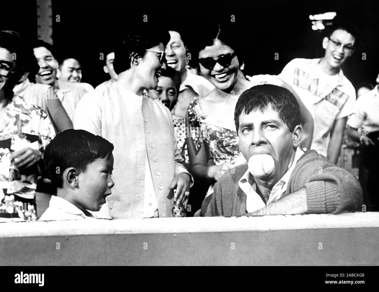 THE GEISHA BOY, from left, front, Robert Hirano, Jerry Lewis, 1958 ...