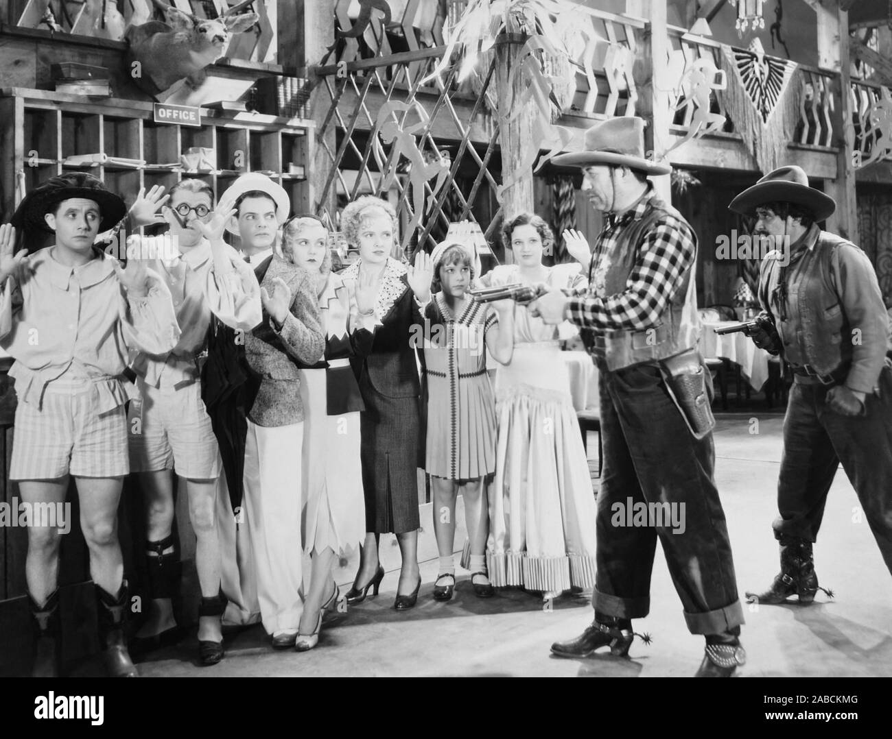 GIRL CRAZY, from left: Bert Wheeler, Robert Woolsey, Eddie Quillan ...