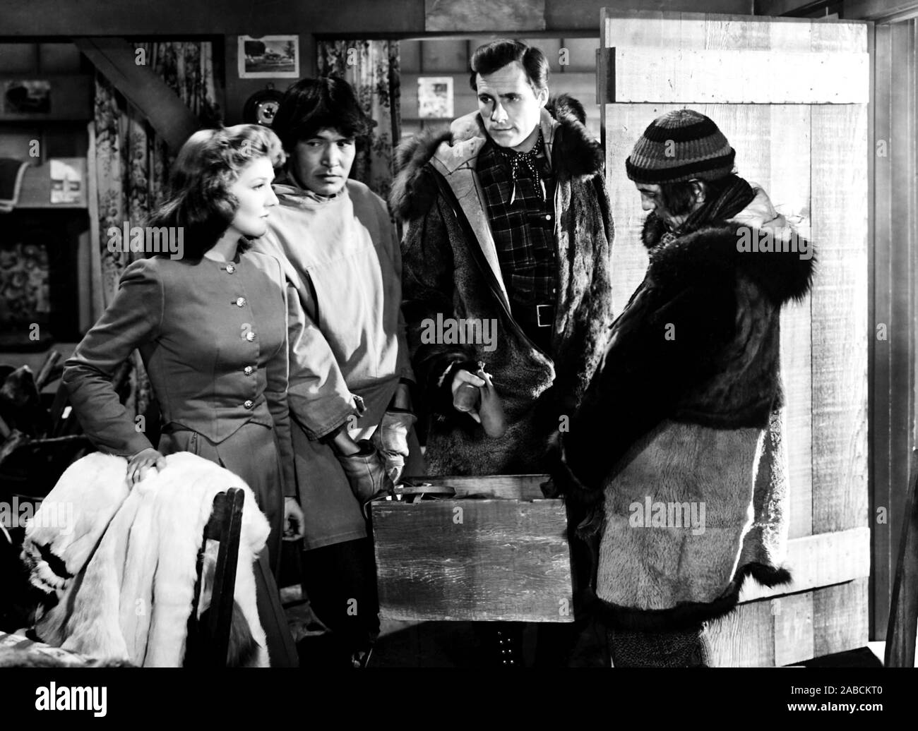THE GIRL FROM ALASKA, from left, Jean Parker, Mala, Ray Middleton ...