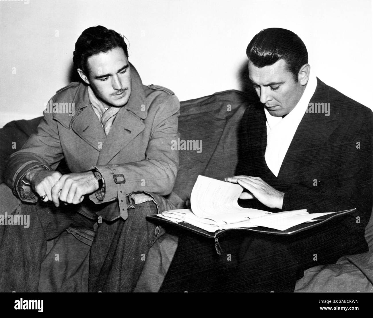 GIVE ME YOUR HEART, from left, Patric Knowles, George Brent, on-set ...