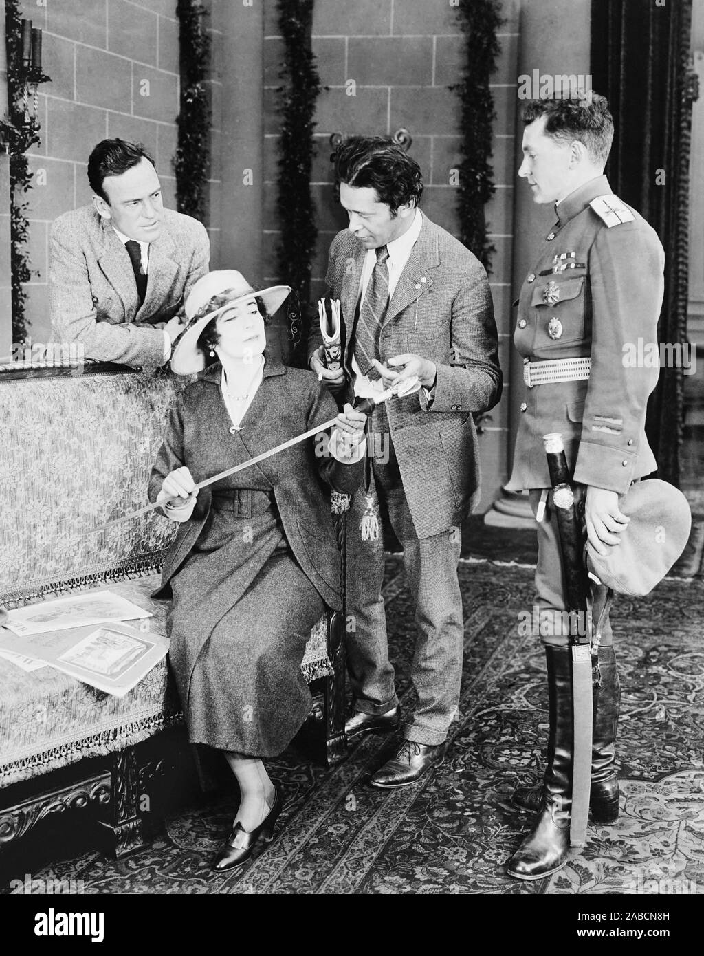 THE GREAT MOMENT, from left: director Sam Wood, author Elinor Glyn ...