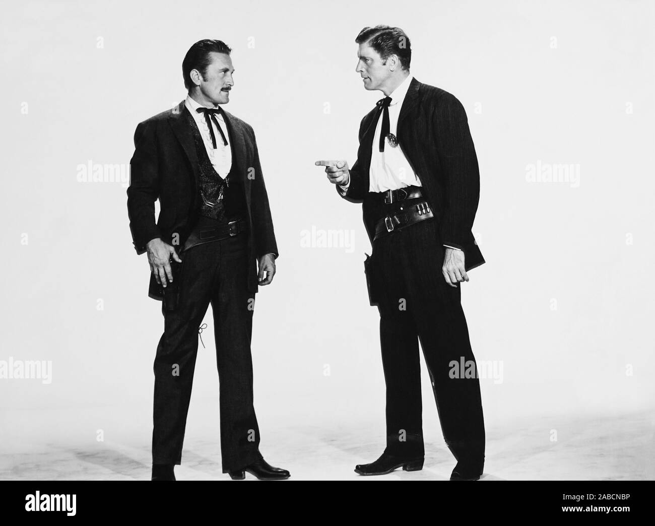 GUNFIGHT AT THE O.K. CORRAL, from left: Kirk Douglas, Burt Lancaster, 1957 Stock Photo - Alamy