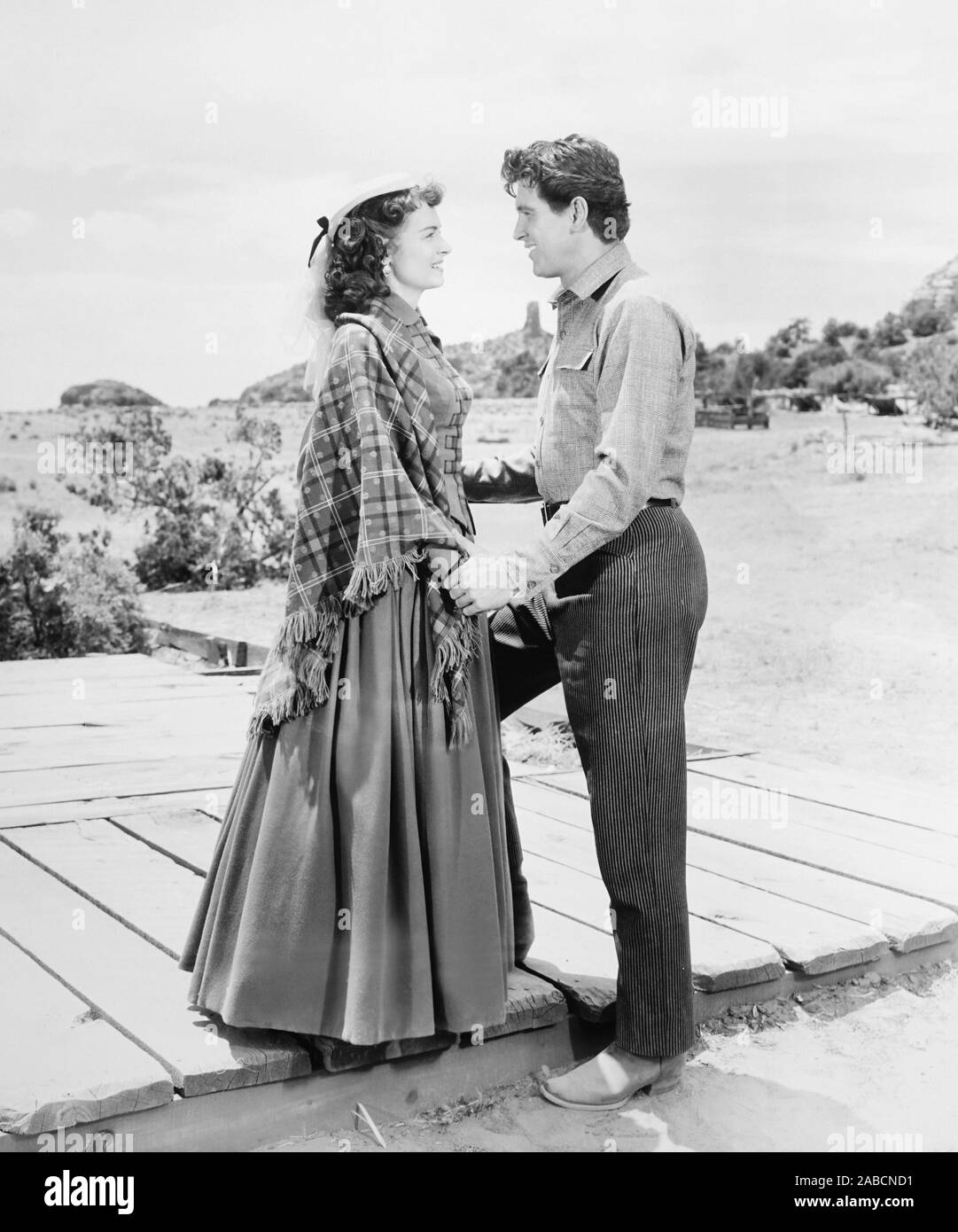 GUN FURY, from left: Donna Reed, Rock Hudson, 1953 Stock Photo - Alamy