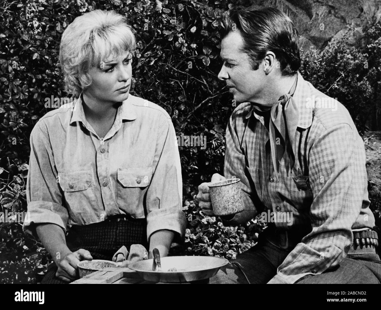 GUNPOINT, from left: Joan Staley, Audie Murphy, 1966 Stock Photo - Alamy