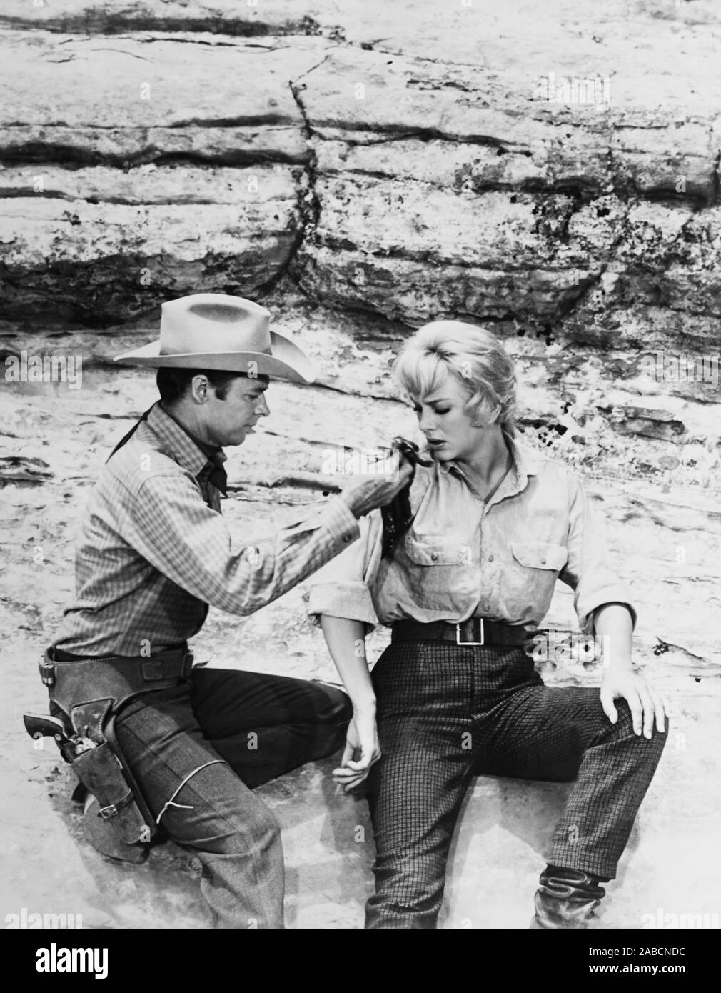 GUNPOINT, from left: Audie Murphy, Joan Staley, 1966 Stock Photo - Alamy