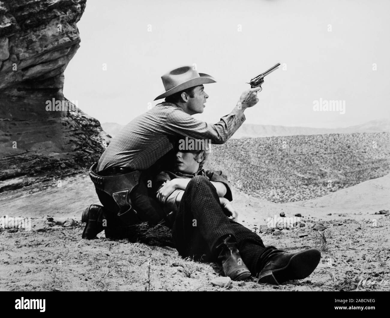 GUNPOINT, from left: Audie Murphy, Joan Staley, 1966 Stock Photo - Alamy