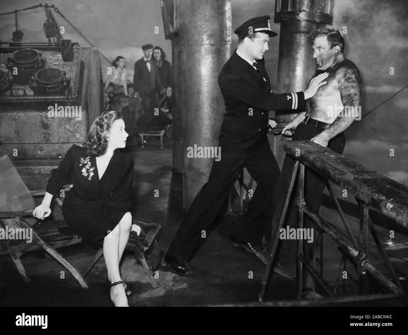 THE HAIRY APE, from left, Susan Hayward, John Loder, William Bendix ...