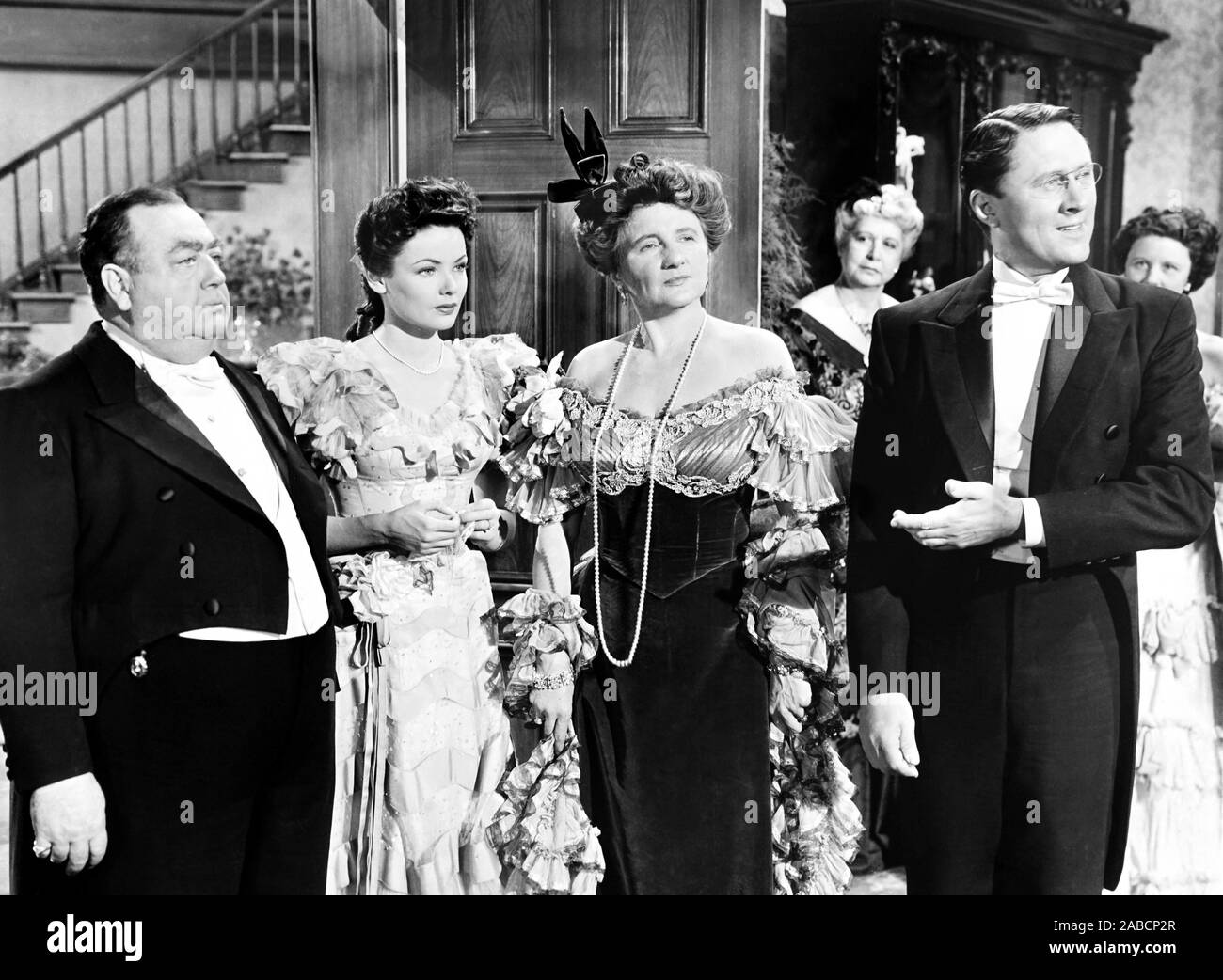 HEAVEN CAN WAIT, from left, Eugene Pallette, Gene Tierney, Marjorie ...