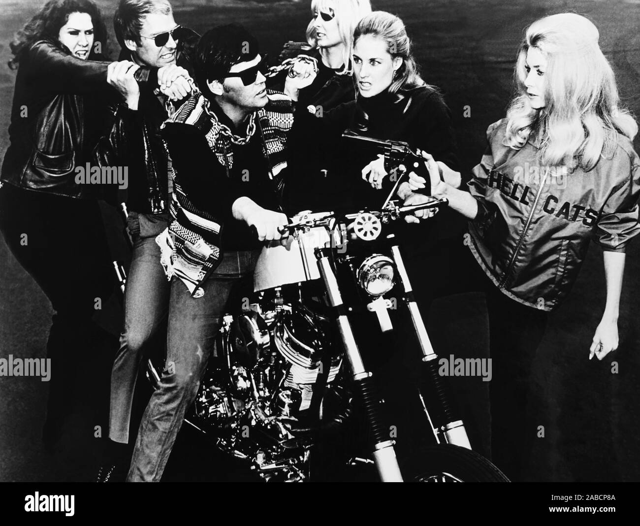 THE HELLCATS, from left: Lydia Goya, Ross Hagen, Del 'Sonny' West ...