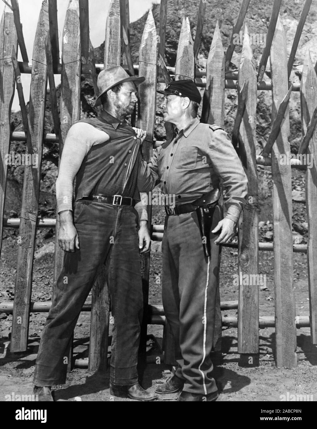 HELLGATE, from left: Sterling Hayden, Ward Bond, 1952 Stock Photo - Alamy