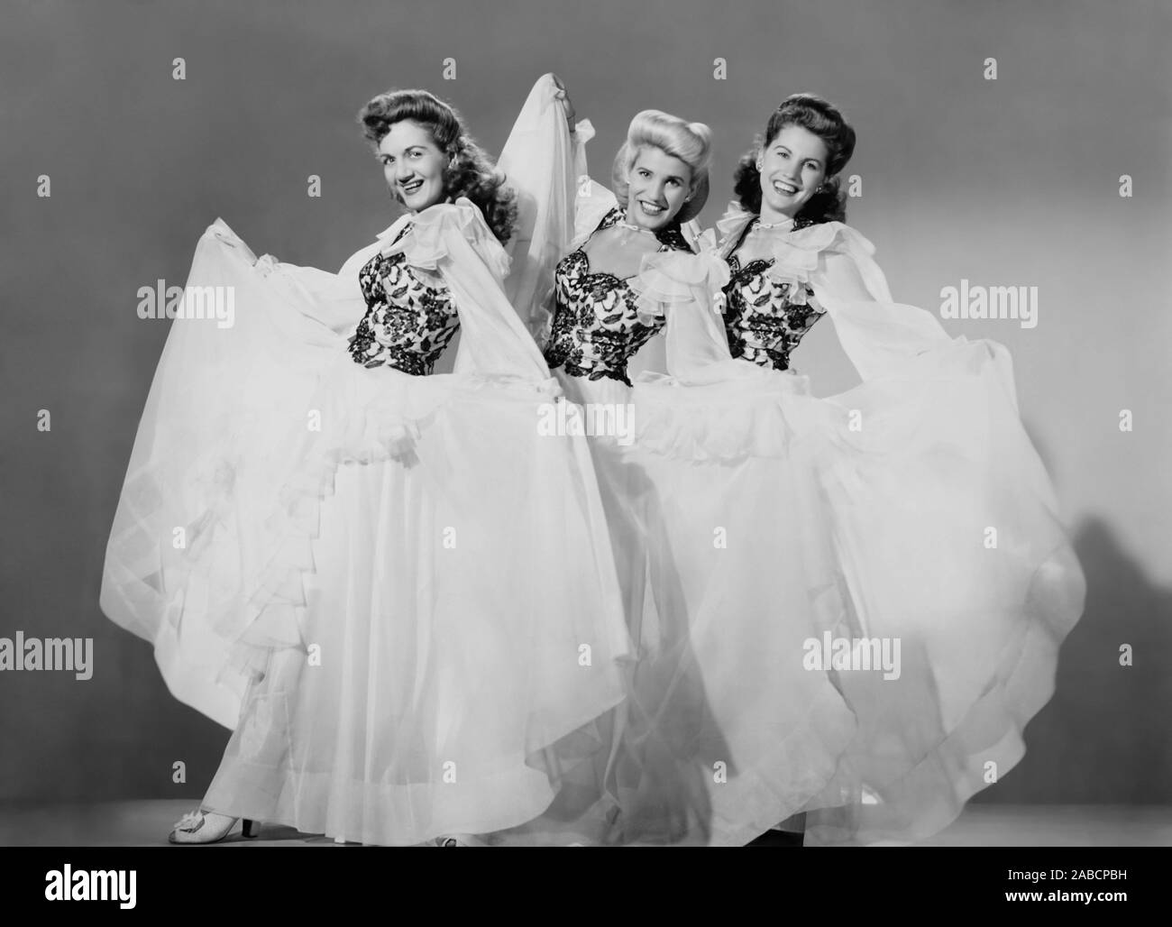 HER LUCKY NIGHT, from left: Laverne Andrews, Patty Andrews, Maxene ...
