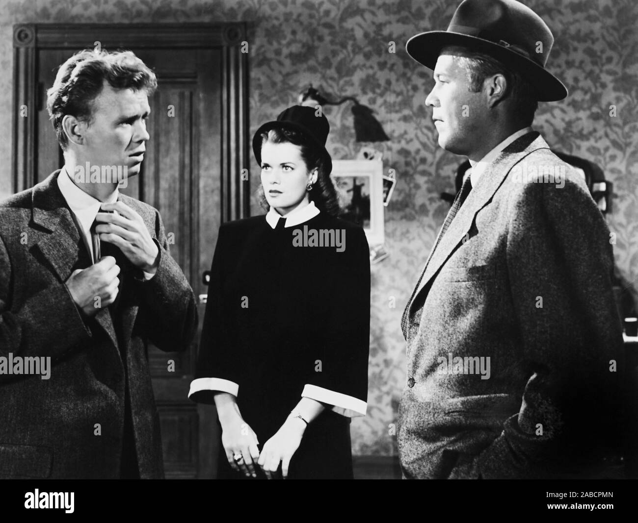 THE HOUSE ACROSS THE STREET, from left, James Holden, Janis Paige ...