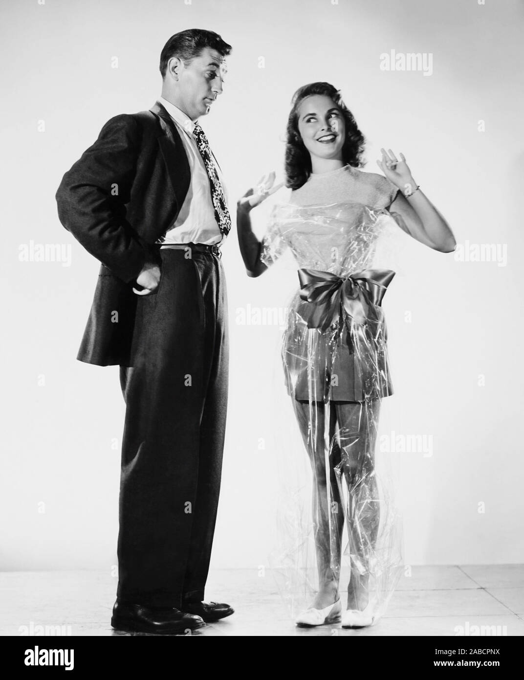 Holiday Affair From Left Robert Mitchum Janet Leigh 1949 Stock 1265