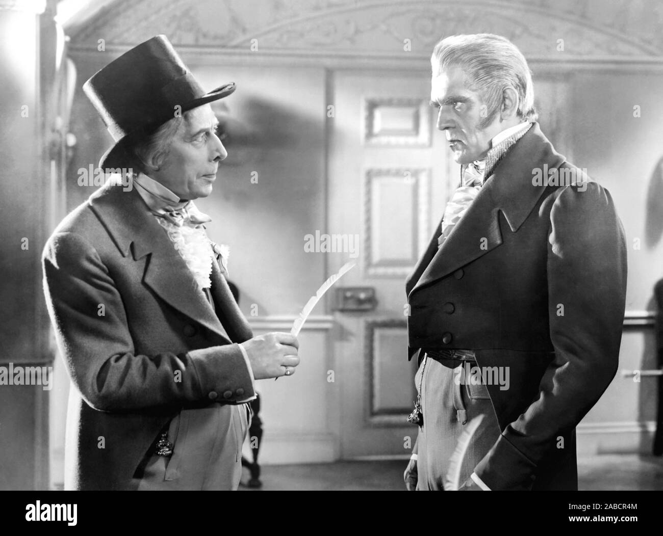 THE HOUSE OF ROTHSCHILD, from left, George Arliss, Boris Karloff, 1934 ...