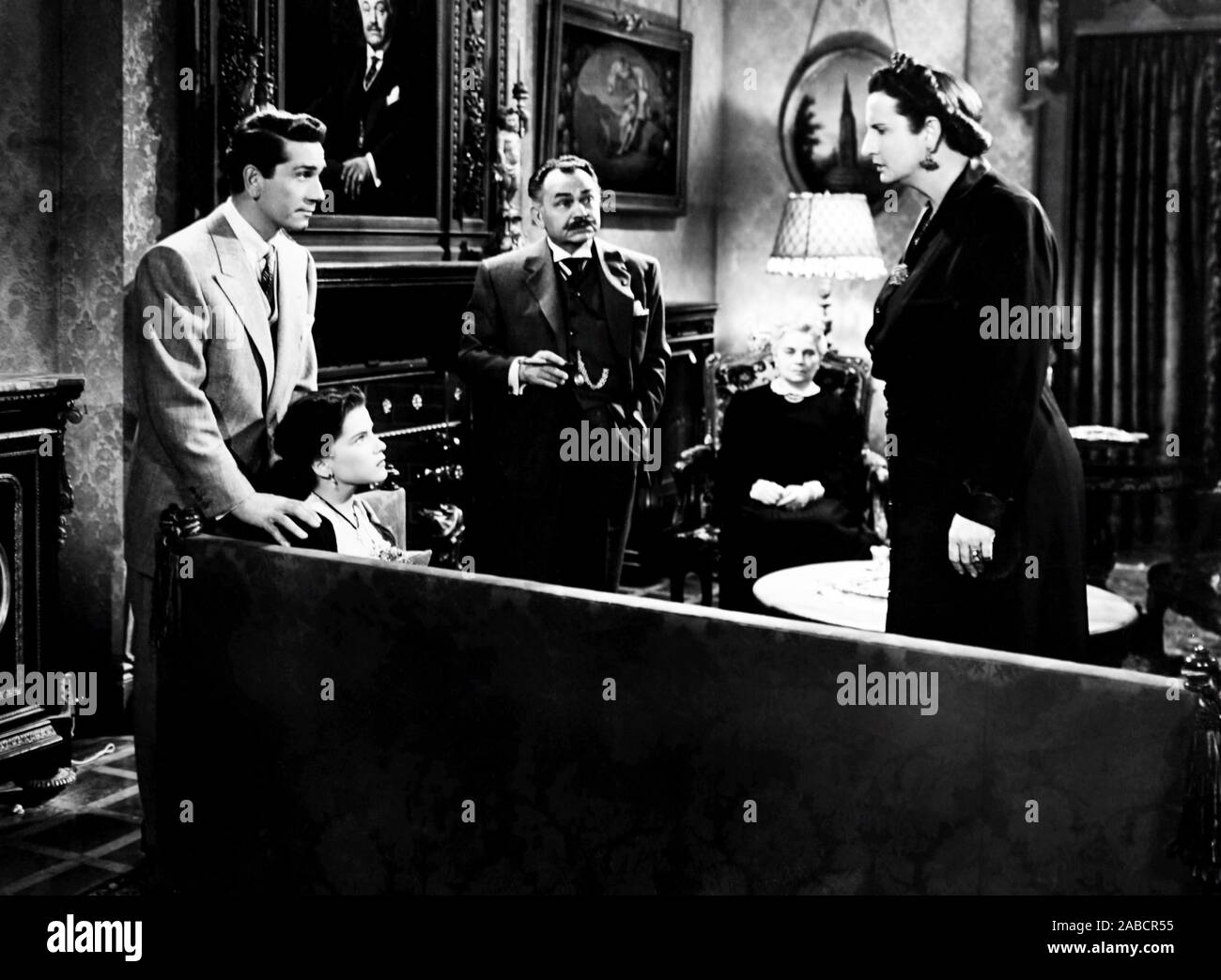 HOUSE OF STRANGERS, from left, Richard Conte, Debra Paget, Edward G ...