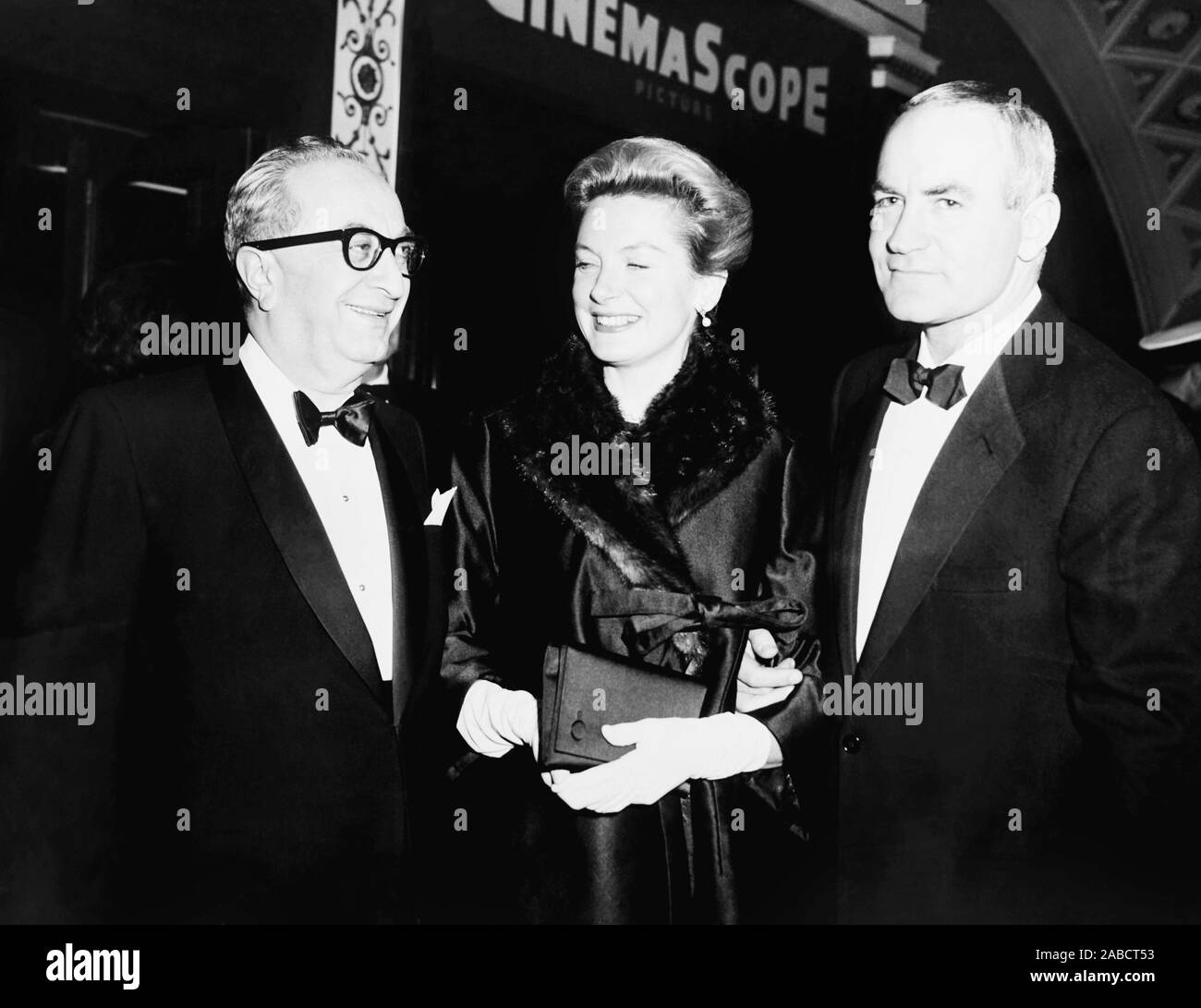 THE INNOCENTS, from left: producer Bob Goldstein, Deborah Kerr and her ...