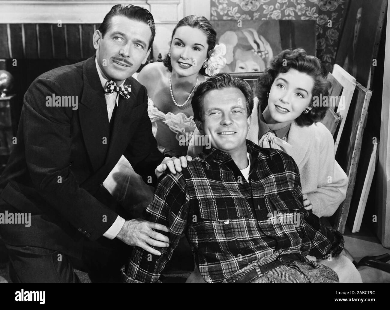 THE INSIDE STORY, (aka THE BIG GAMBLE, reissue title), from left ...