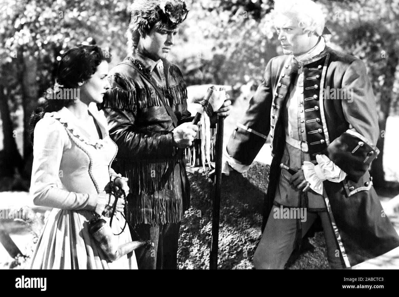 THE IROQUOIS TRAIL, from left, Brenda Marshall, George Montgomery ...