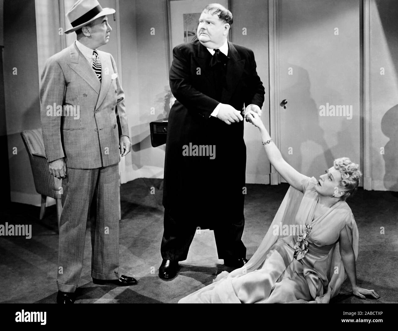 JITTERBUGS, center and right, Oliver Hardy, Lee Patrick, 1943, TM & copyright ©20th Century Fox ...