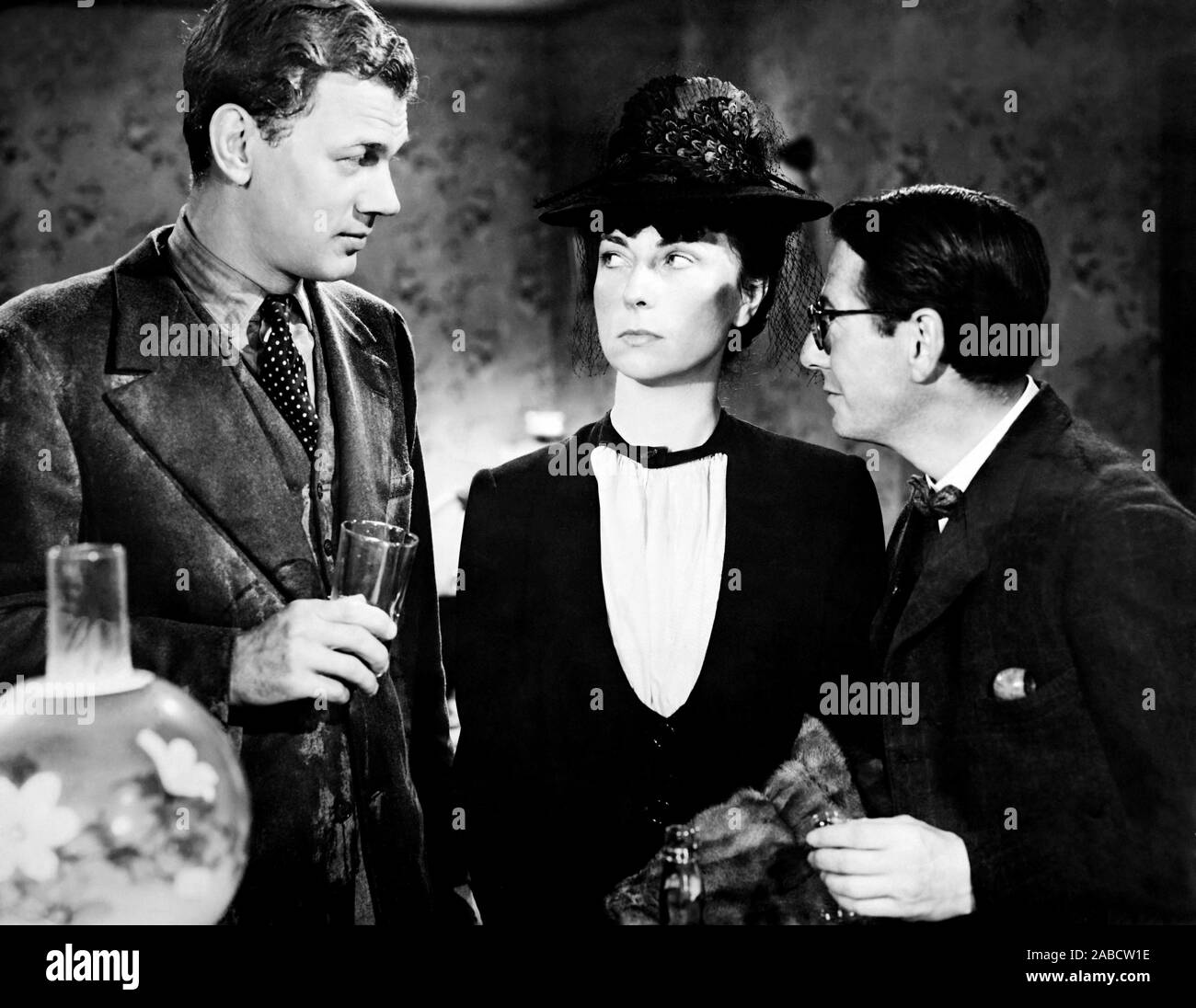 JOURNEY INTO FEAR, from left, Joseph Cotten, Agnes Moorehead, Frank ...