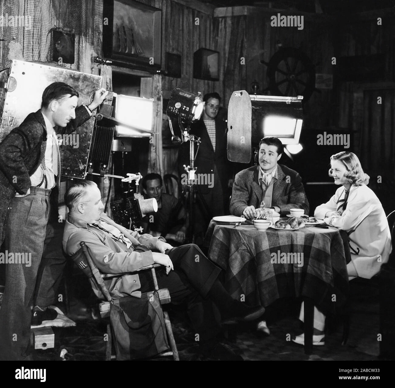 JOSETTE, from left: cinematographer John J. Mescall, director Allan ...