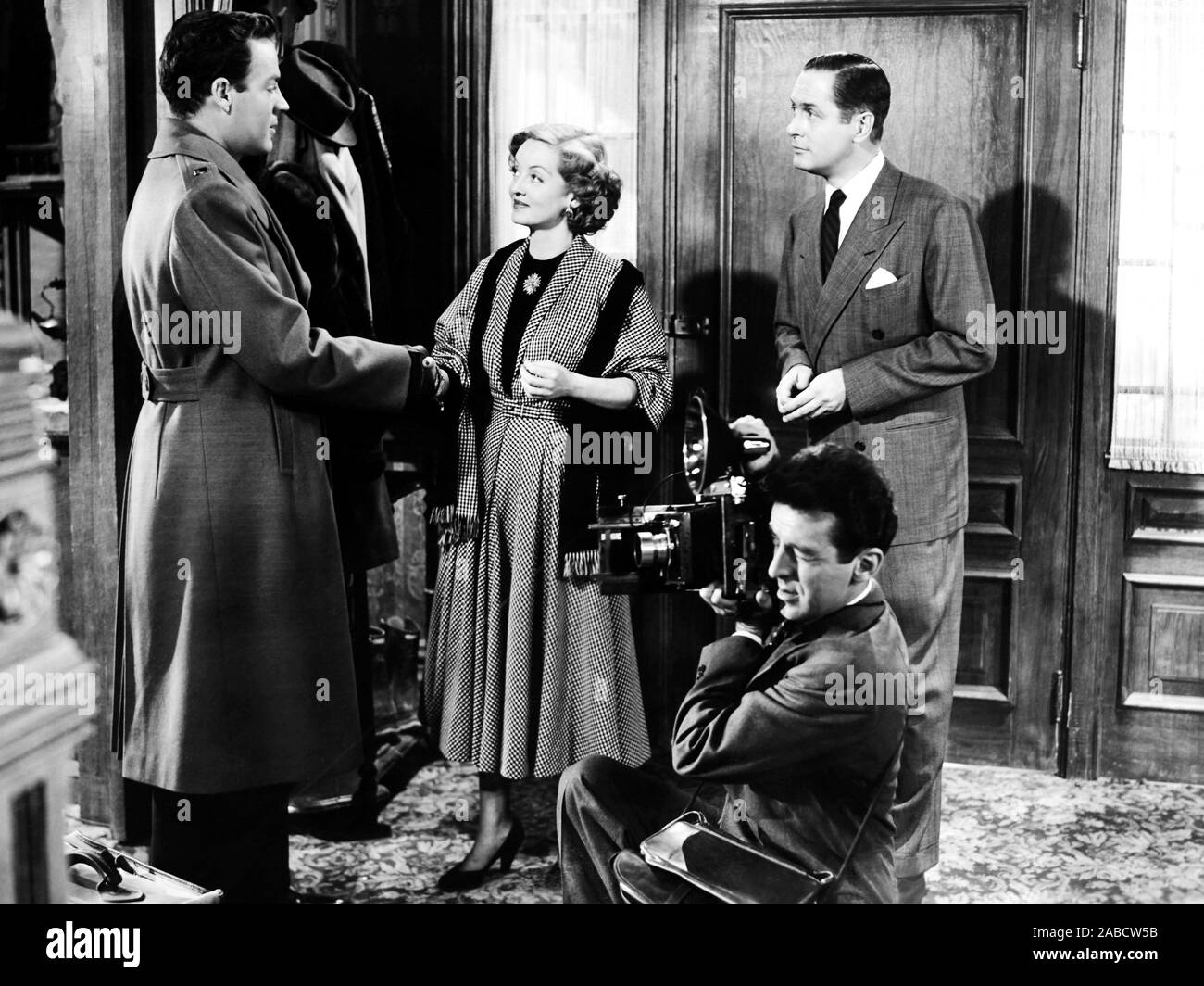 JUNE BRIDE, from left, Ray Montgomery, Bette Davis, Robert Montgomery ...