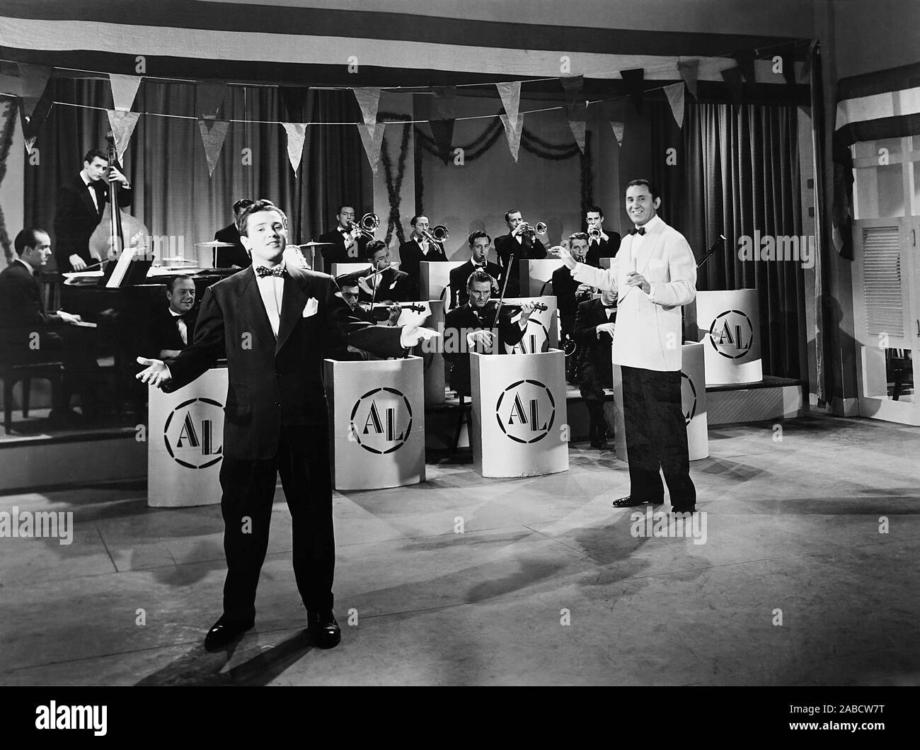 JUNIOR PROM, standing from left: Freddie Stewart, Abe Lyman (white ...