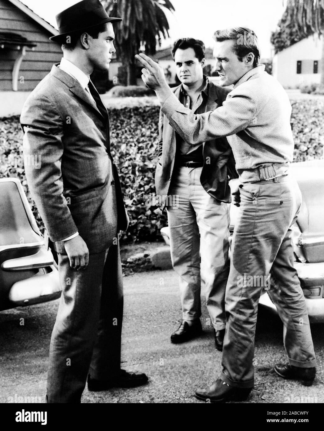 KEY WITNESS, from left, Jeffrey Hunter, Corey Allen, Dennis Hopper ...