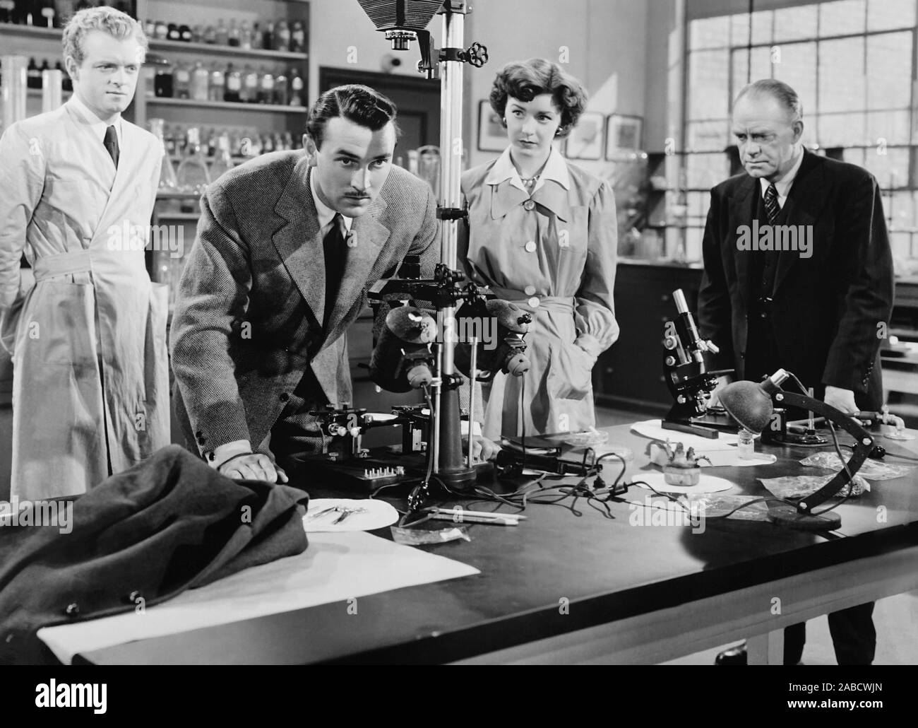 KID GLOVE KILLER, from left: Van Heflin, Lee Bowman, Marsha Hunt, Cliff ...
