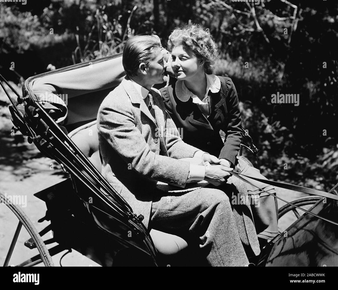 KINGS ROW, from left: Ronald Reagan, Ann Sheridan, 1942 Stock Photo - Alamy
