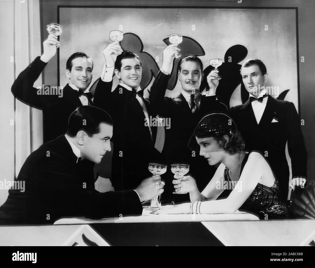 THE LAST FLIGHT, front from left: Richard Barthelmess, Helen Chandler ...