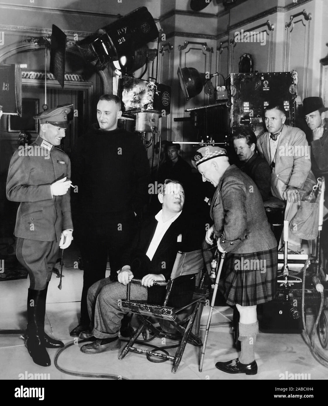 LANCER SPY, from left: Joseph Schildkraut, George Sanders, director ...