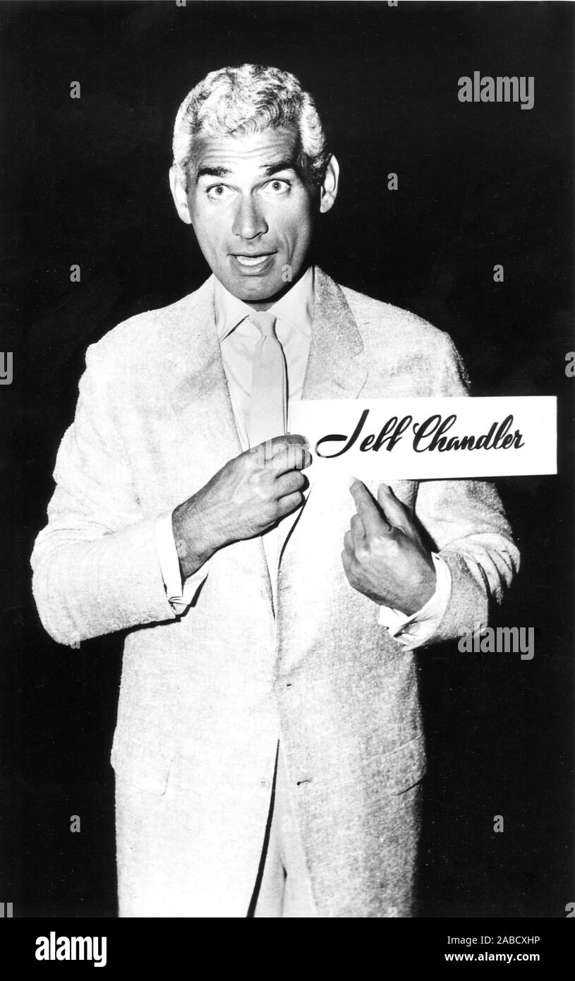 THE LADY TAKES A FLYER, Jeff Chandler, on-set, 1958 Stock Photo - Alamy