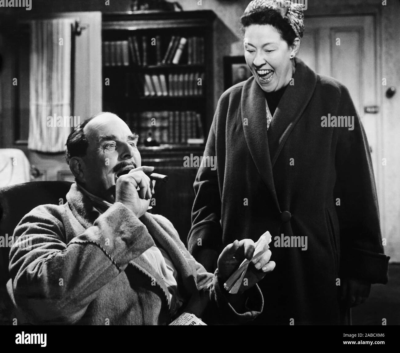 LADIES WHO DO, from left: Robert Morley, Peggy Mount, 1963 Stock Photo ...