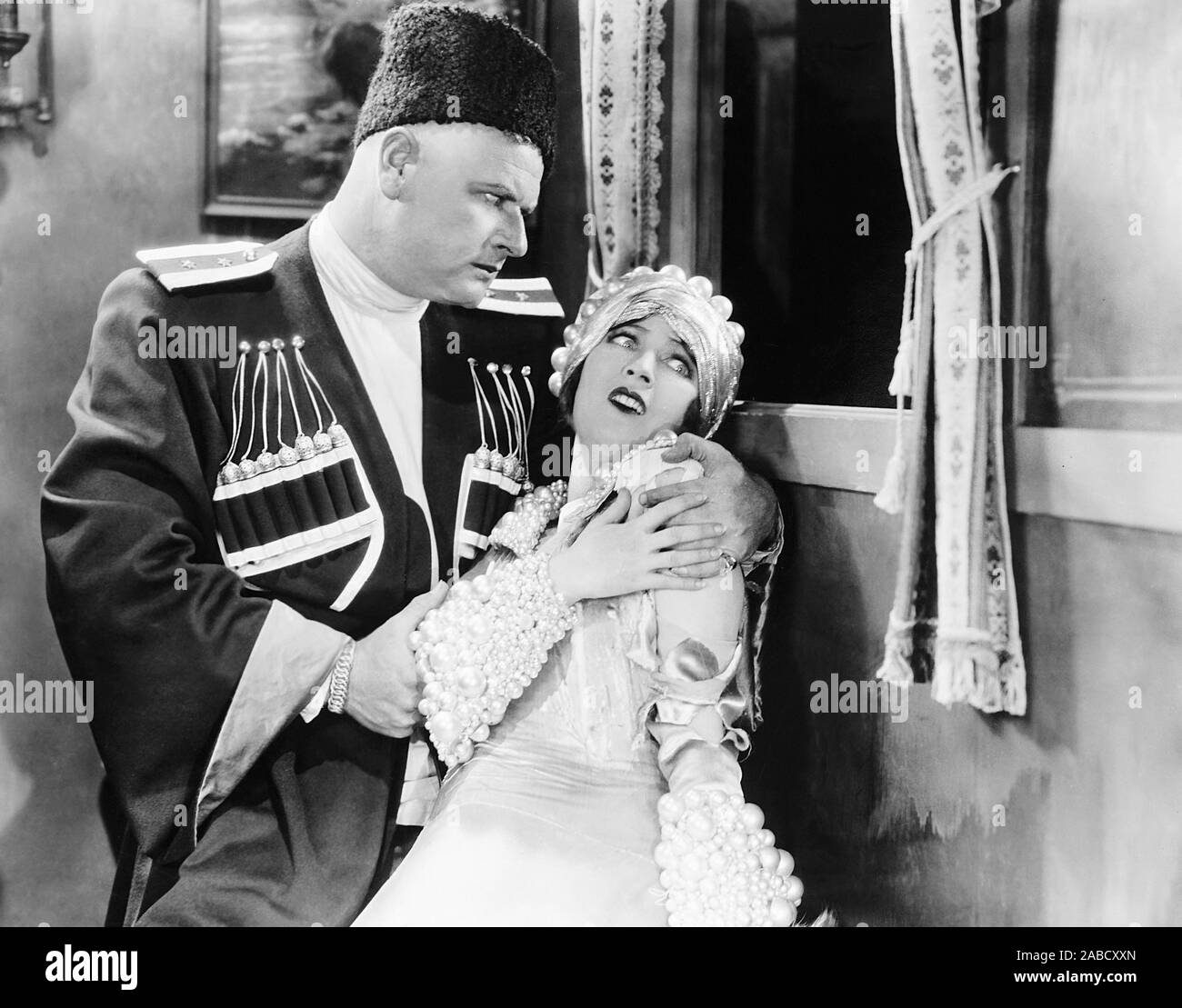 THE LEOPARD LADY, from left: Alan Hale, Jacqueline Logan, 1928 Stock ...