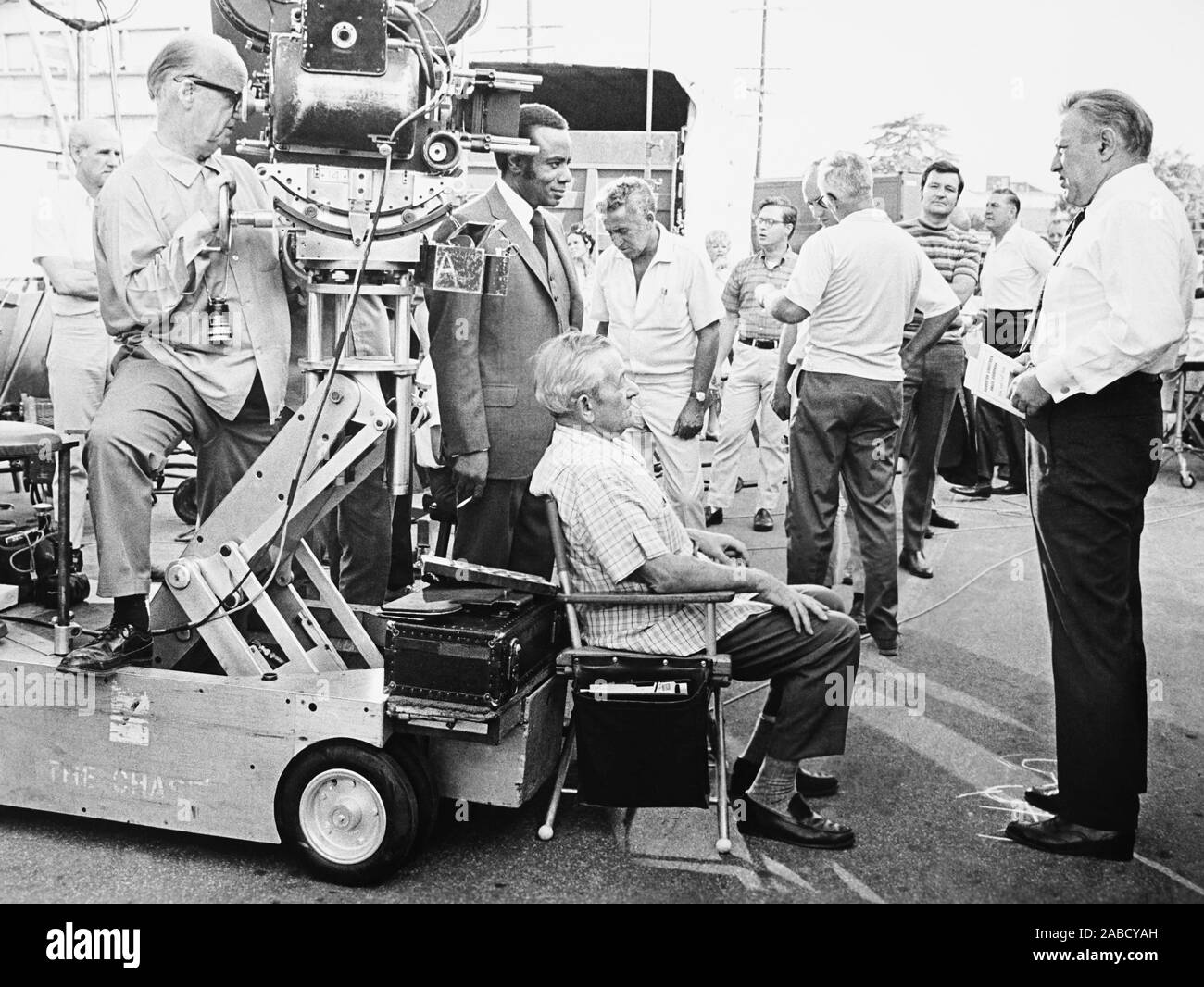 THE LIBERATION OF L.B. JONES, cinematographer Robert Surtees (behind ...