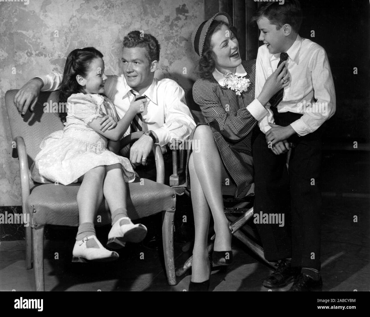 A LIKELY STORY, actress Sharyn Moffett, left, visits Bill Williams ...