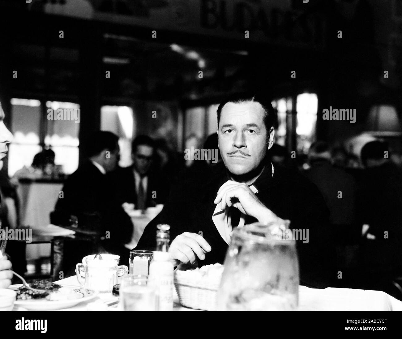 THE LITTLEST REBEL, Jack Holt, in the Fox commissary on lunch break ...
