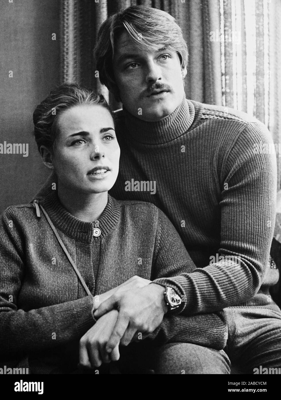 LIPSTICK, from left: Margaux Hemingway, Perry King, 1976 Stock Photo ...
