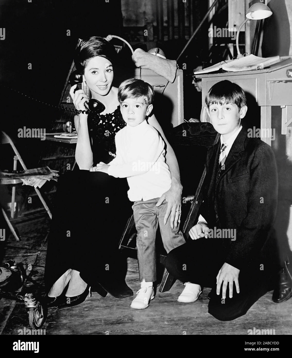 THE LIST OF ADRIAN MESSENGER, from left: Dana Wynter with son Mark ...