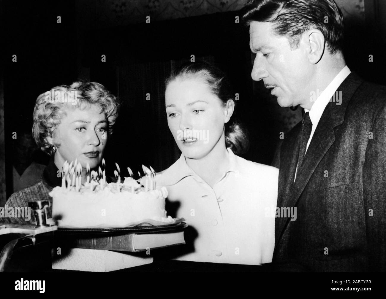 LIZZIE, from left, Joan Blondell, Eleanor Parker, Richard Boone, 1957 ...