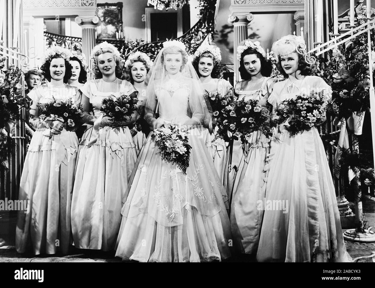 THE LOCKET, center: Laraine Day: second right: Martha Hyer; right: Kay ...