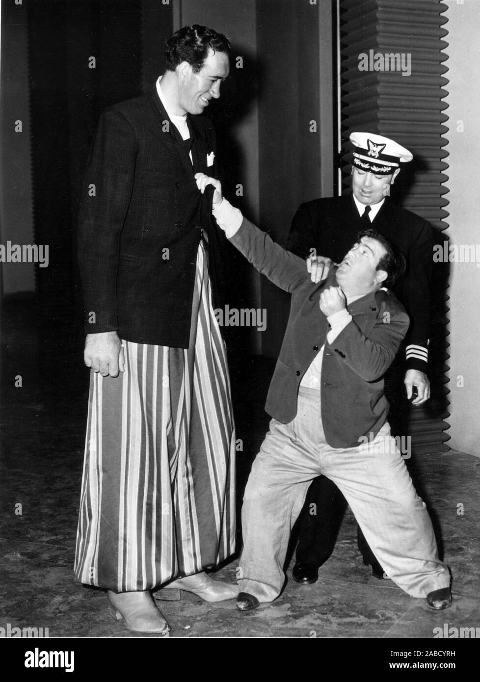 LOST IN A HAREM, from left, 7' 4" actor Lock Martin, Lou Costello, Jack ...